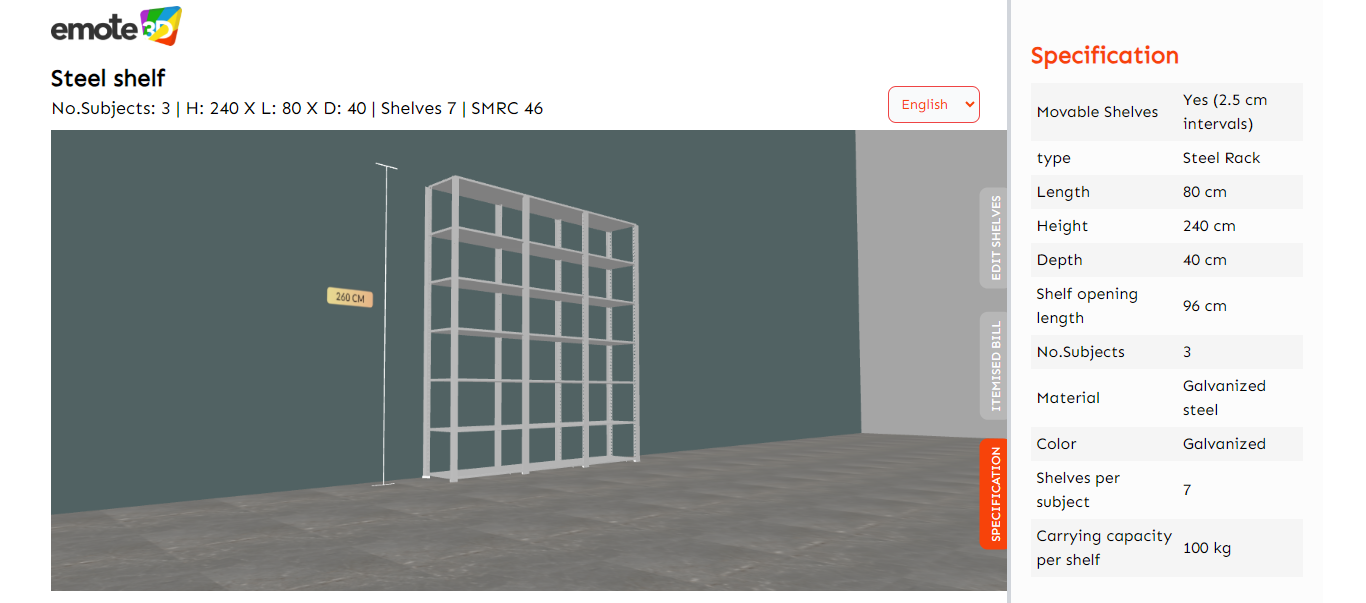 emote3D — Designing Your Space With Our 3D Shelf Configurator - emote3D